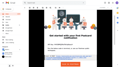 Postcards App: personal push notifications with an API call | Devpost