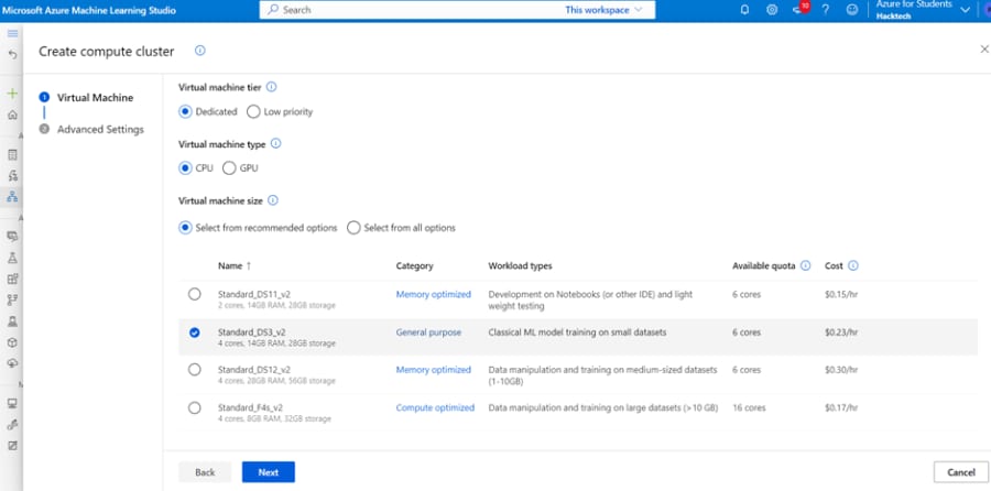 Predict CO2 emissions from cars with Azure Machine Learning | Devpost