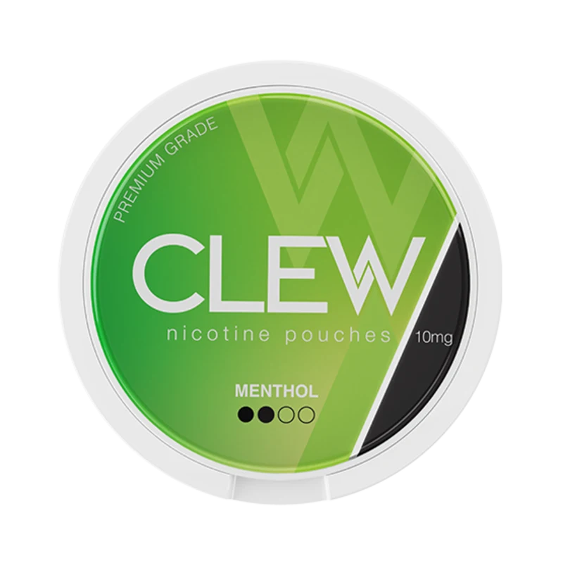 Clew Menthol Nicotine Pouches – Strength 4 DOTS | 20 Pouches of ...