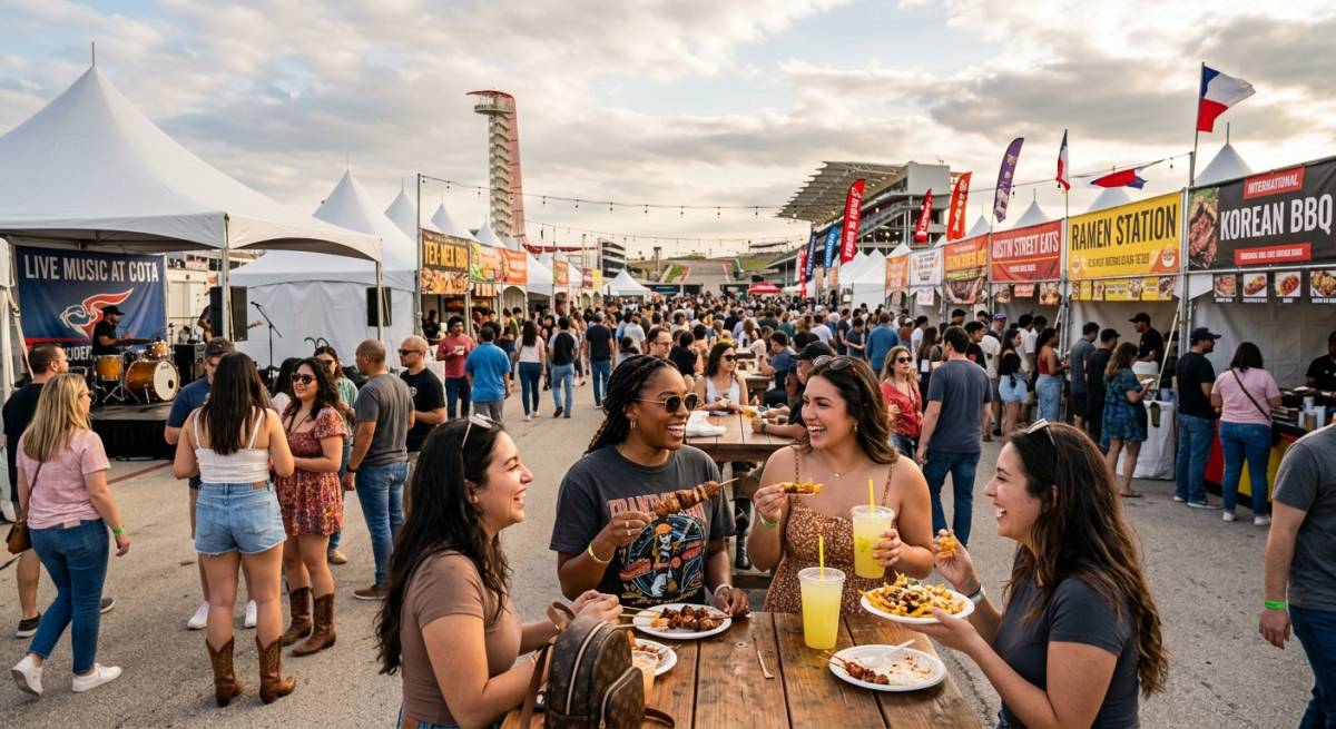 Inside FoodieLand Austin 2026 at COTA: What Really Happened April 3–5 ...