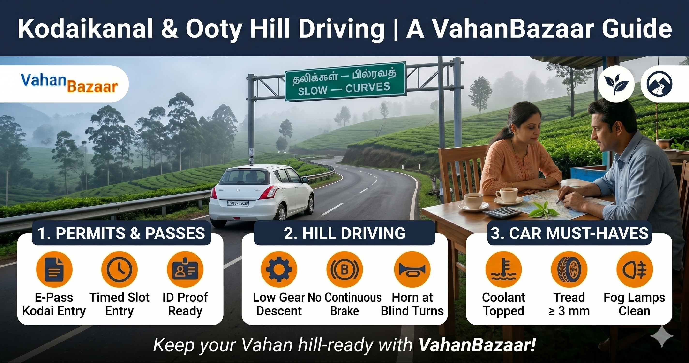 Tamil Nadu Hill Driving — Kodaikanal and Ooty E-Pass, Gears, Safety ...