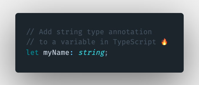 How To Add A String Type Annotation To A Variable Or A Constant In Typescript Melvin George