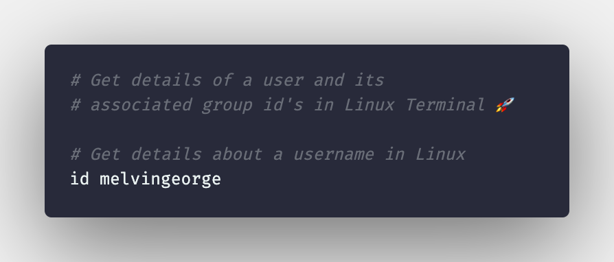 How to get the details of a user and its associated group id in the ...
