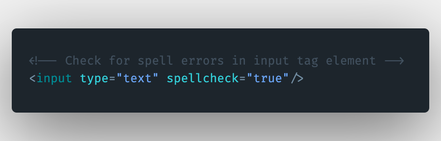 How to check for spelling mistakes or errors in input tag natively in ...