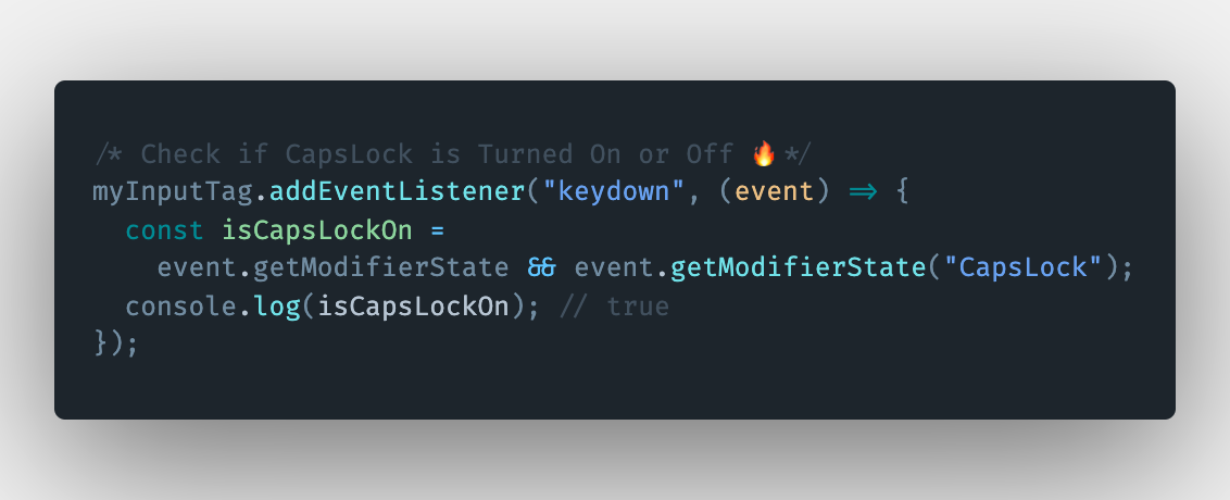 How To Check Or Detect Whether The Caps Lock Is Turned On Or Off Using Javascript Melvin George