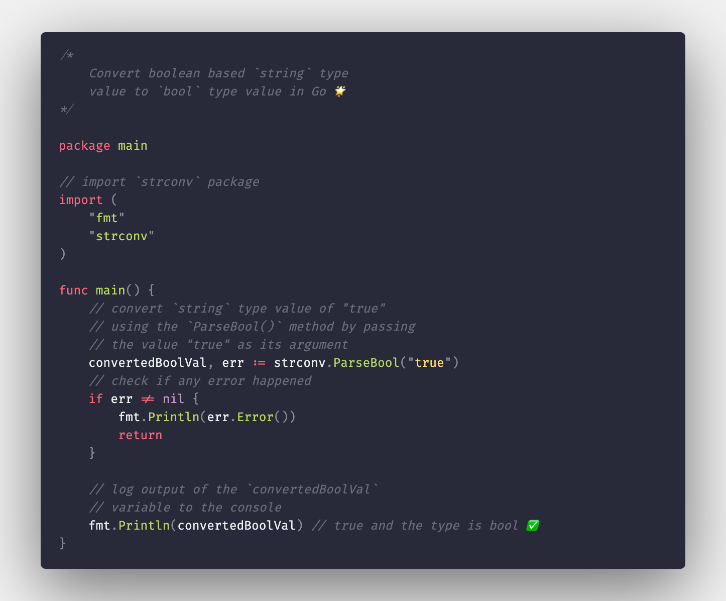 How to convert a boolean string type value to a bool type value in Go ... How to convert a boolean string type value to a bool type value in Go ...