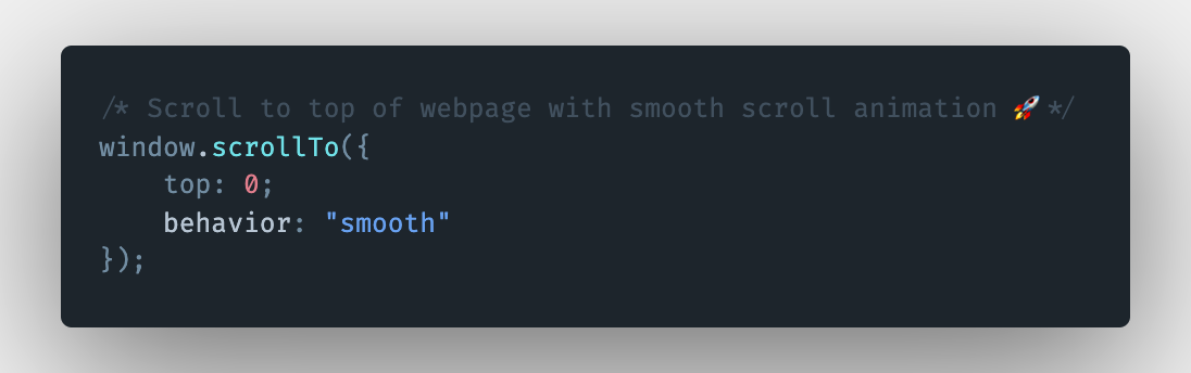 How to scroll to the top of a webpage with smooth scroll animation ... How to scroll to the top of a webpage with smooth scroll animation ...