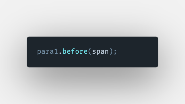 How to add an element before a DOM element in JavaScript? | MELVIN GEORGE
