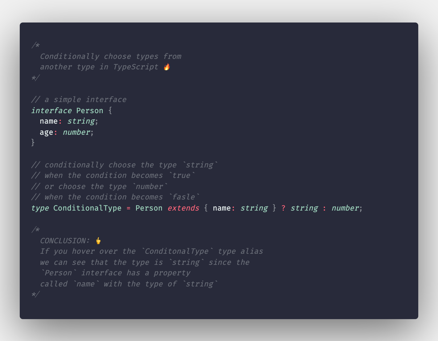 How To Choose Types Conditionally From Another Type In Typescript Melvin George