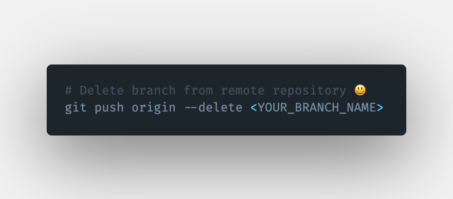 How to delete a branch from a remote repository in Git? | MELVIN GEORGE