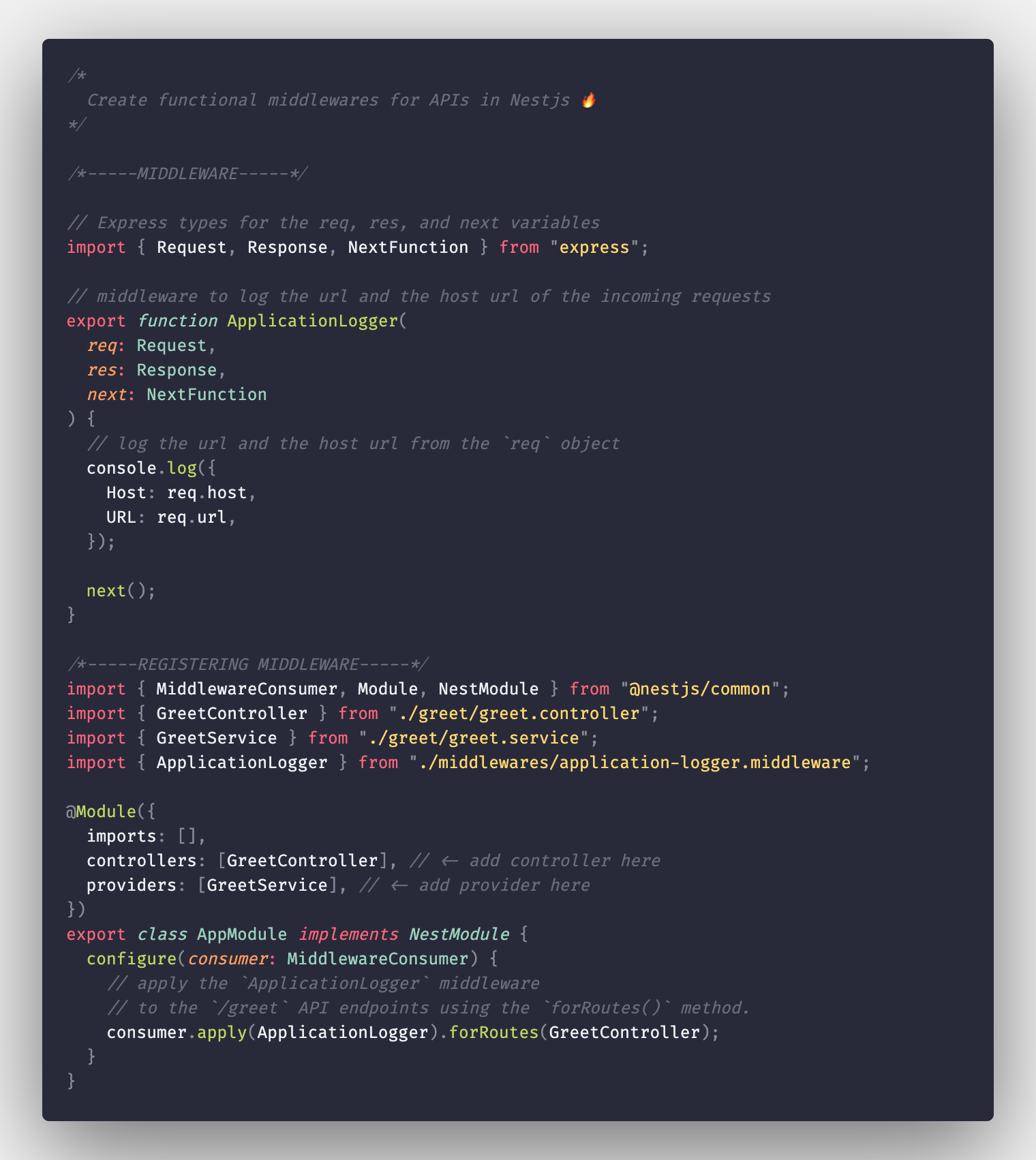How to create functional middleware for APIs in Nestjs? | MELVIN GEORGE How to create functional middleware for APIs in Nestjs? | MELVIN GEORGE