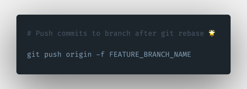 How To Push The Commits To The Branch If The Commits Are Rejected After The Git Rebase Process