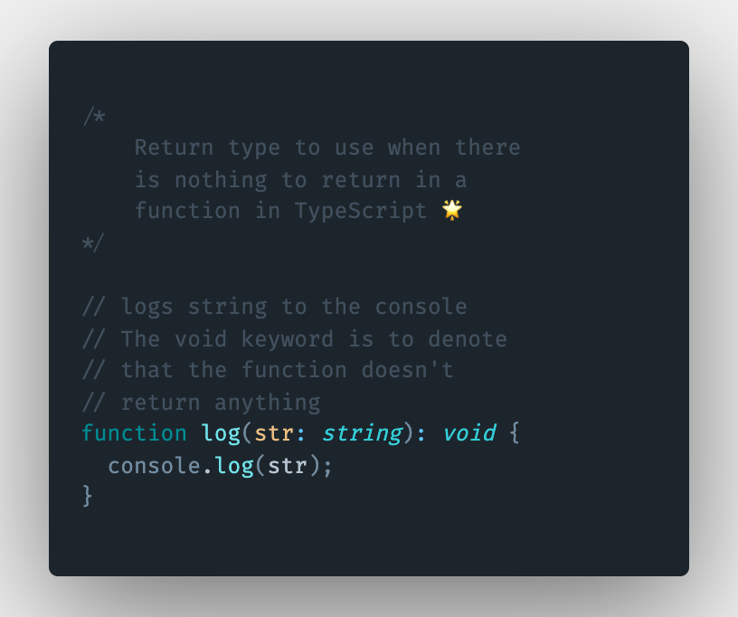 Which Return Type To Use When There Is Nothing To Return In A Function 7832
