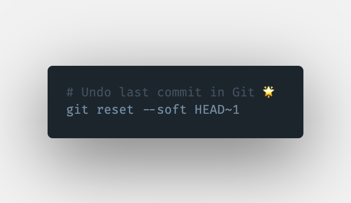 How to undo the last commit in Git? | MELVIN GEORGE
