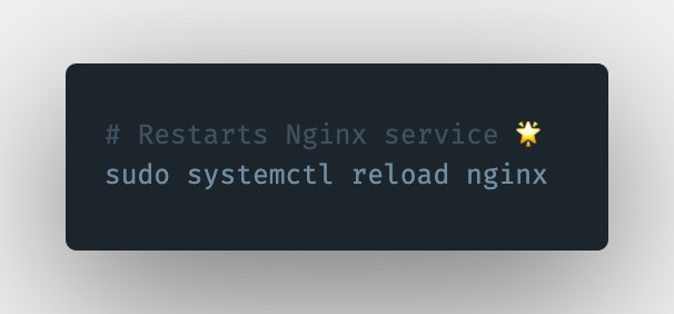 How to restart an Nginx server or service in Linux? | MELVIN GEORGE