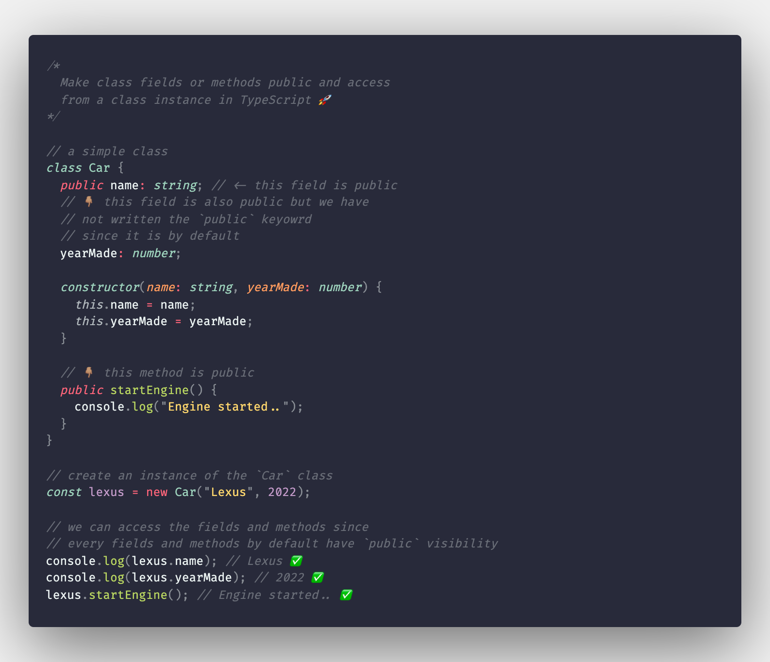 How to make class fields or methods public and access from a class ...