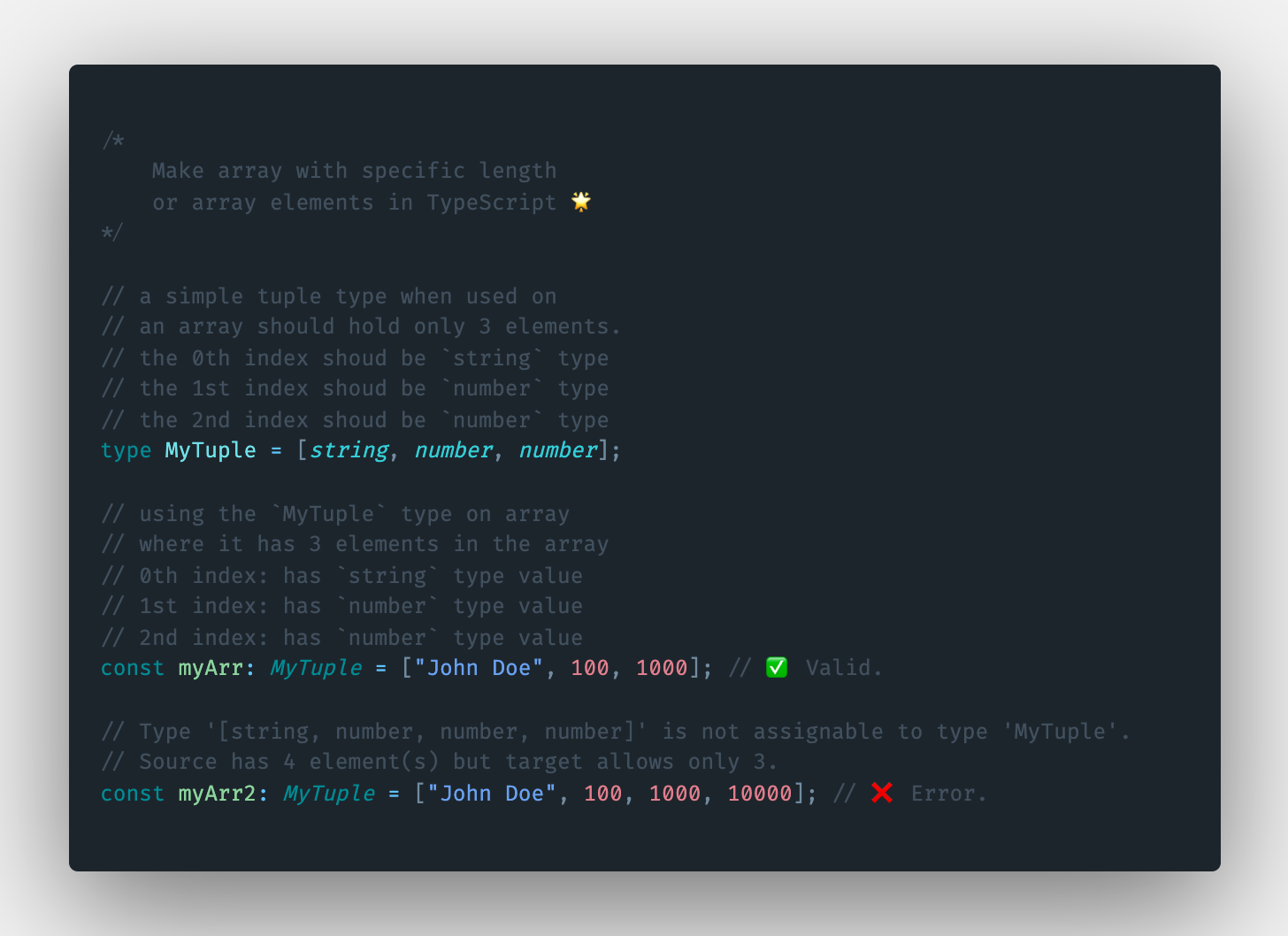 How To Make An Array With A Specific Length Or Array Elements In Typescript Melvin George