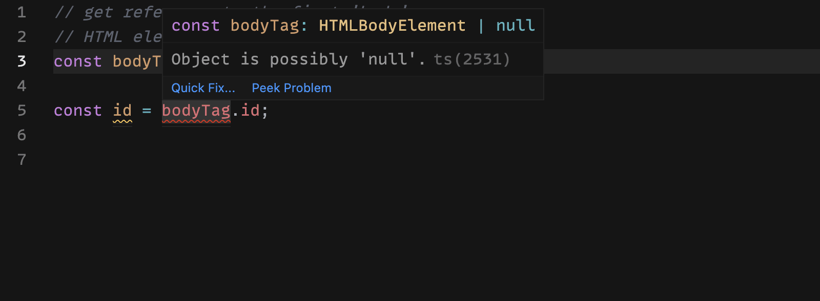 How To Get Or Access The Properties And Methods Of Body Html Element Tags Without Errors In