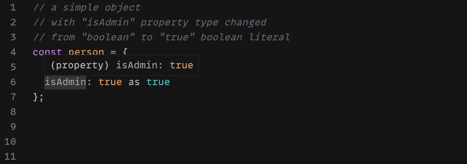 How To Make Object Properties Boolean Type Values To Boolean Literal