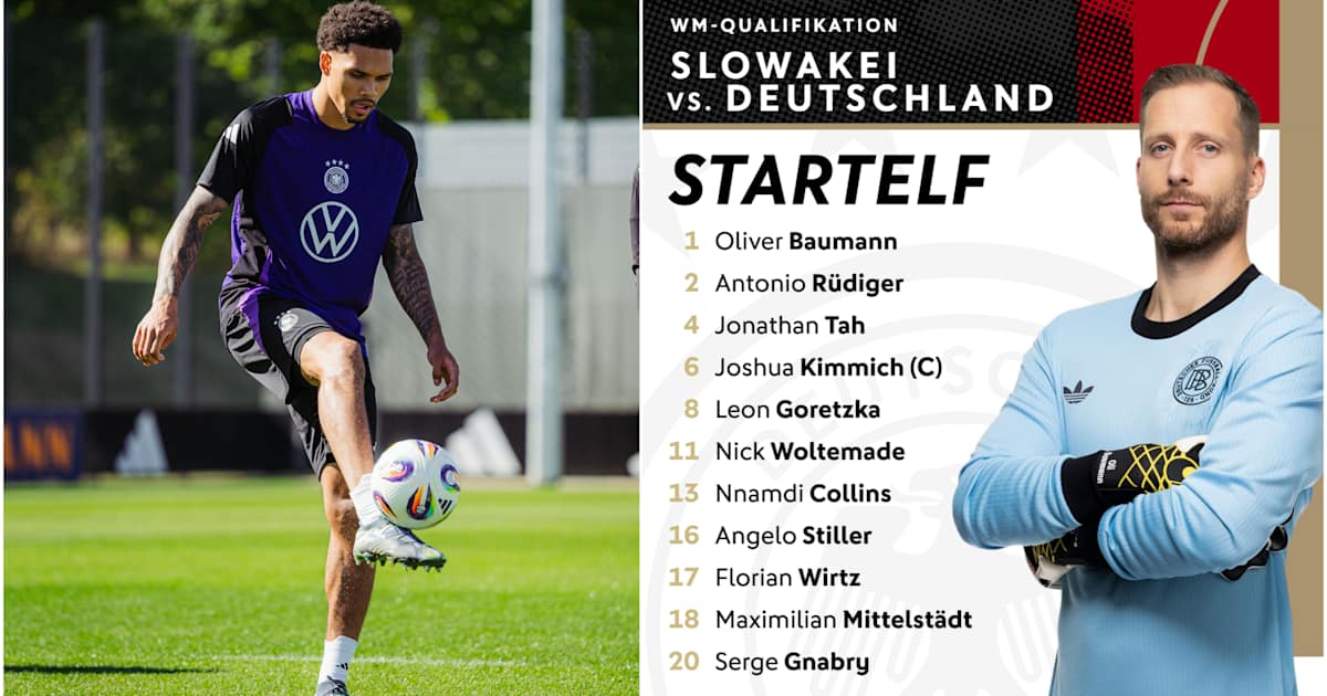 Mit Debütant Collins gegen die Slowakei