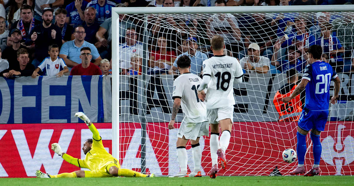 Historic defeat for Germany in Slovakia