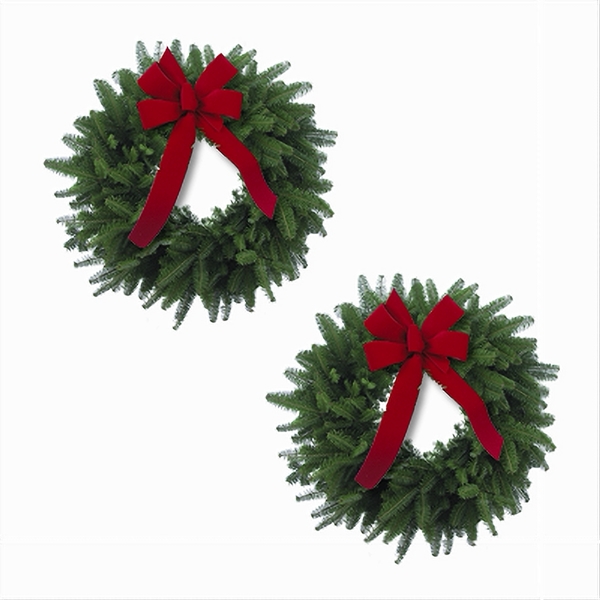 Crimson Twin Packs - beautiful wreaths for front door