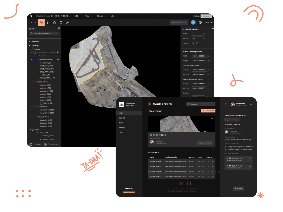 The Hitachi Construction Machinery Australia's Map Authoring Tool Project
