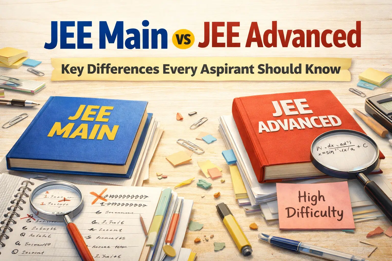 JEE Main vs JEE Advanced: Differences | AspirantMitraa