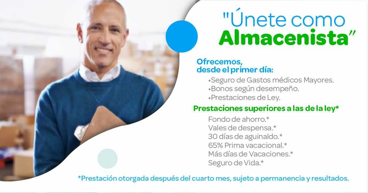 ALMACENISTA/TLALNEPANTL CENTRO - Atento México | Worcket