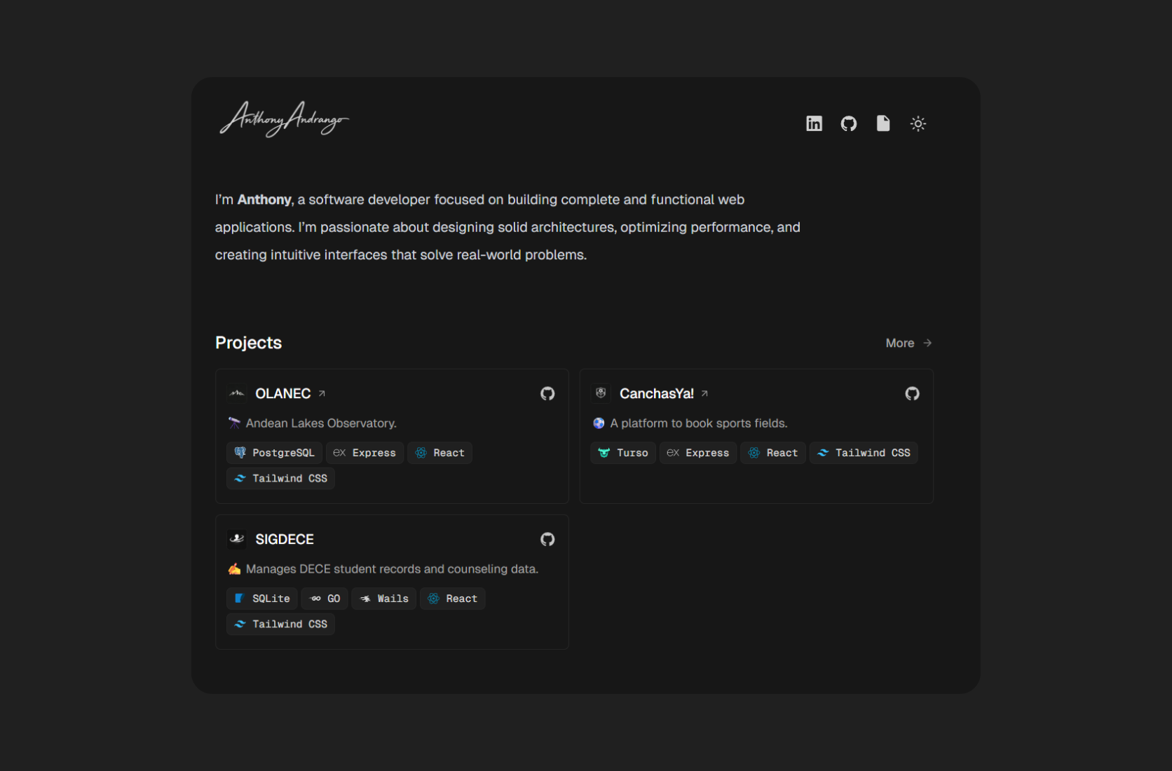Anthony Andrango | Software Engineer