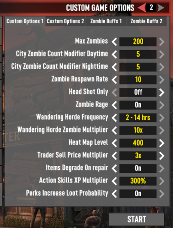 Extra Game Options - V2.5 b23 at 7 Days to Die Nexus - Mods and community