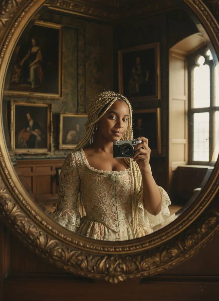 Renaissance Reflection — Vintage Self-Portrait | Meu PromptBox