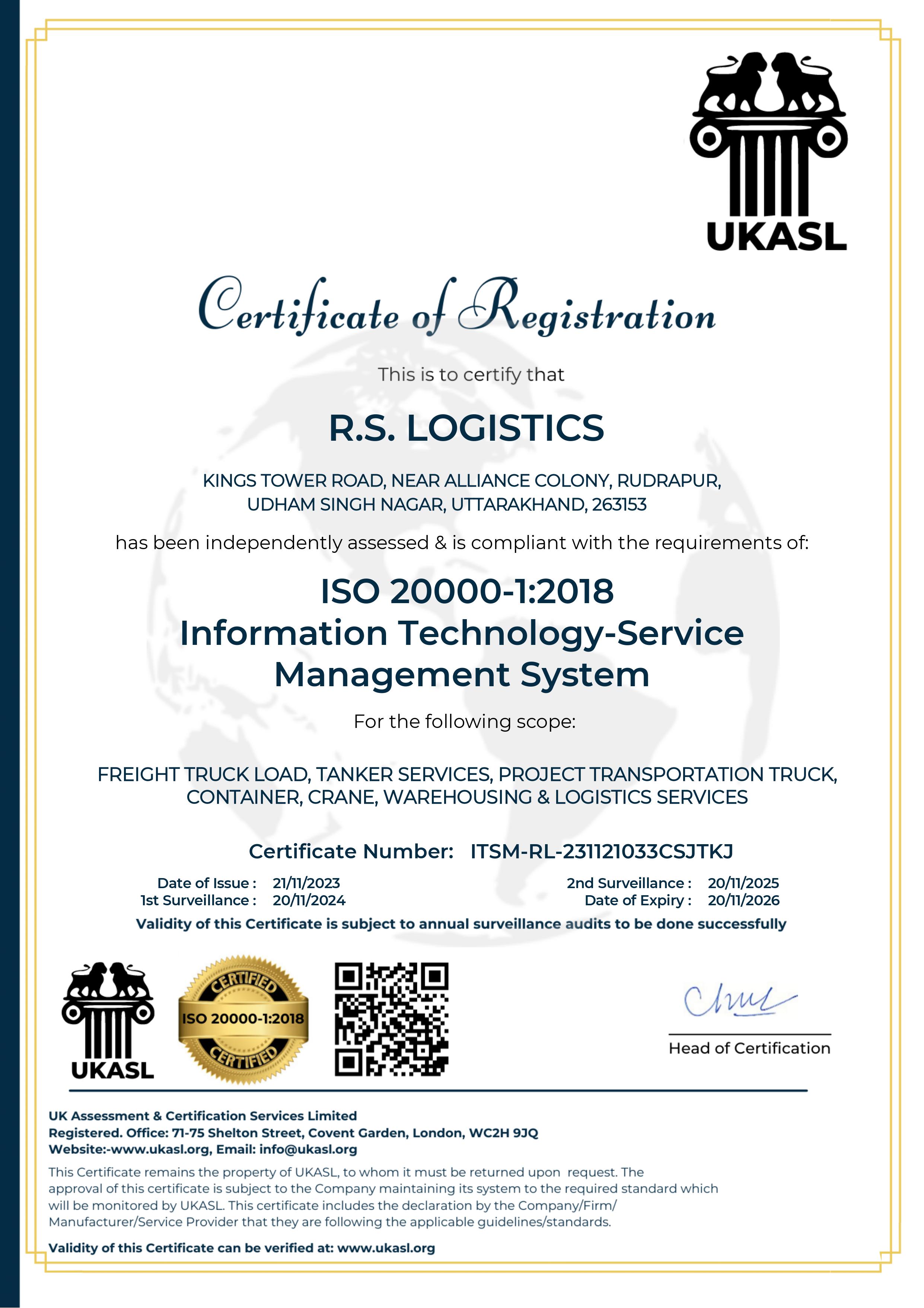 RS Logistics - Efficient Global Logistics Solutions