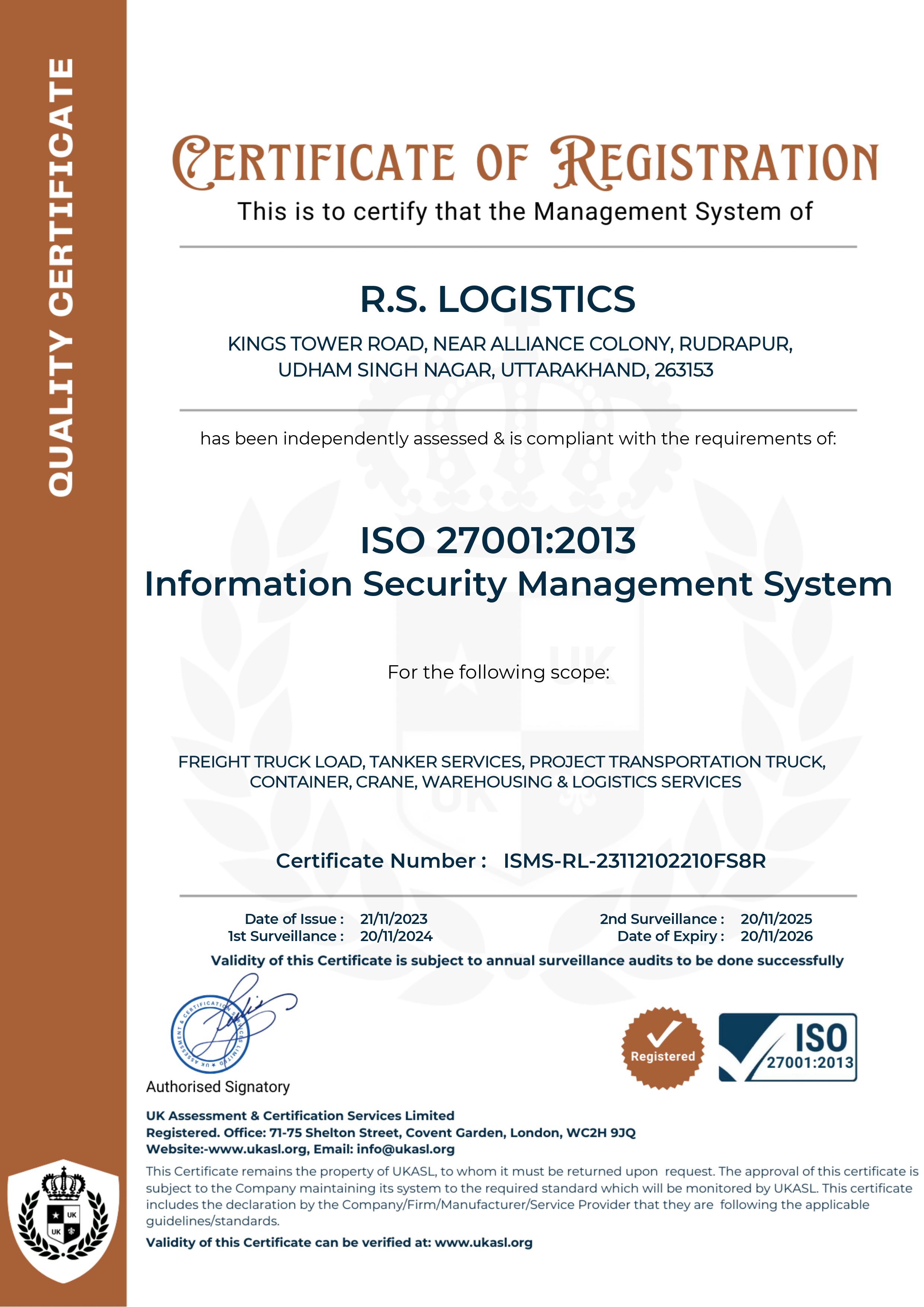 RS Logistics - Efficient Global Logistics Solutions