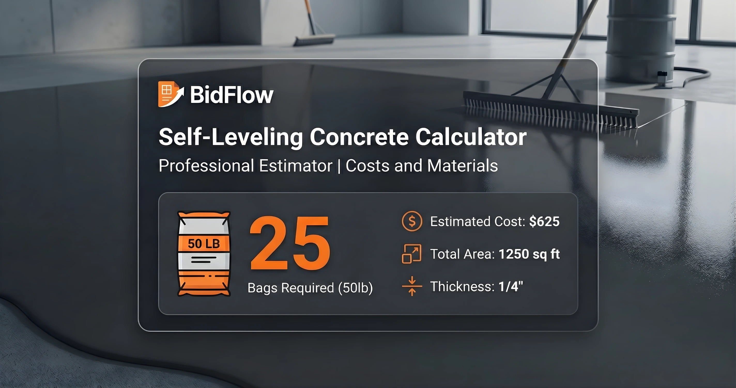 Self-Leveling Concrete Calculator