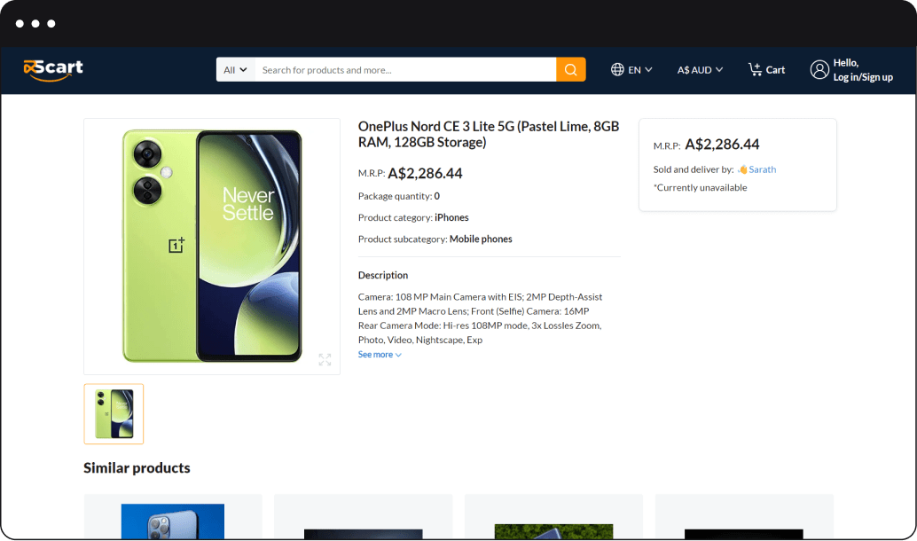 Amazon Clone - Built with Next.js and MySQL