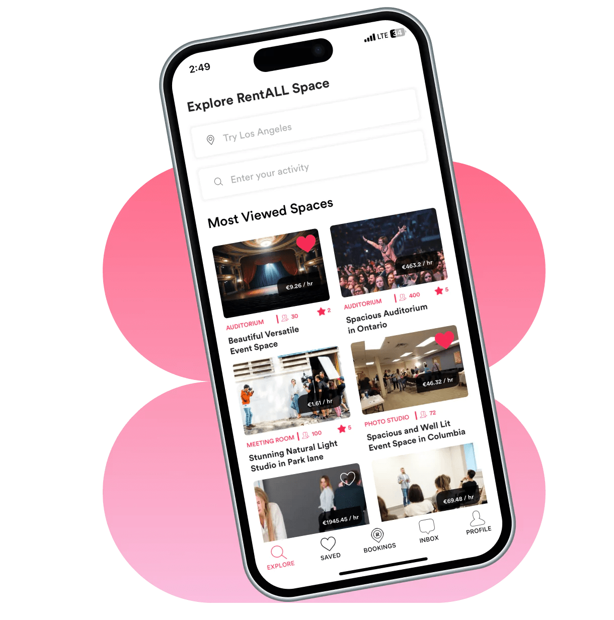 Space Rental Script - Space Rental App Solution
