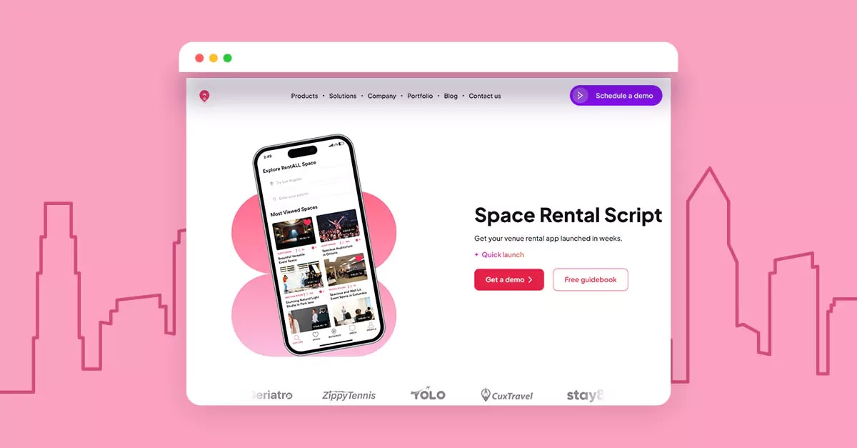 Space Rental Script - Space Rental App Solution