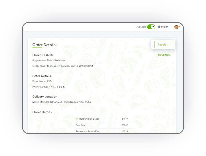 Uber Eats Clone - Ensures 100% Scalability