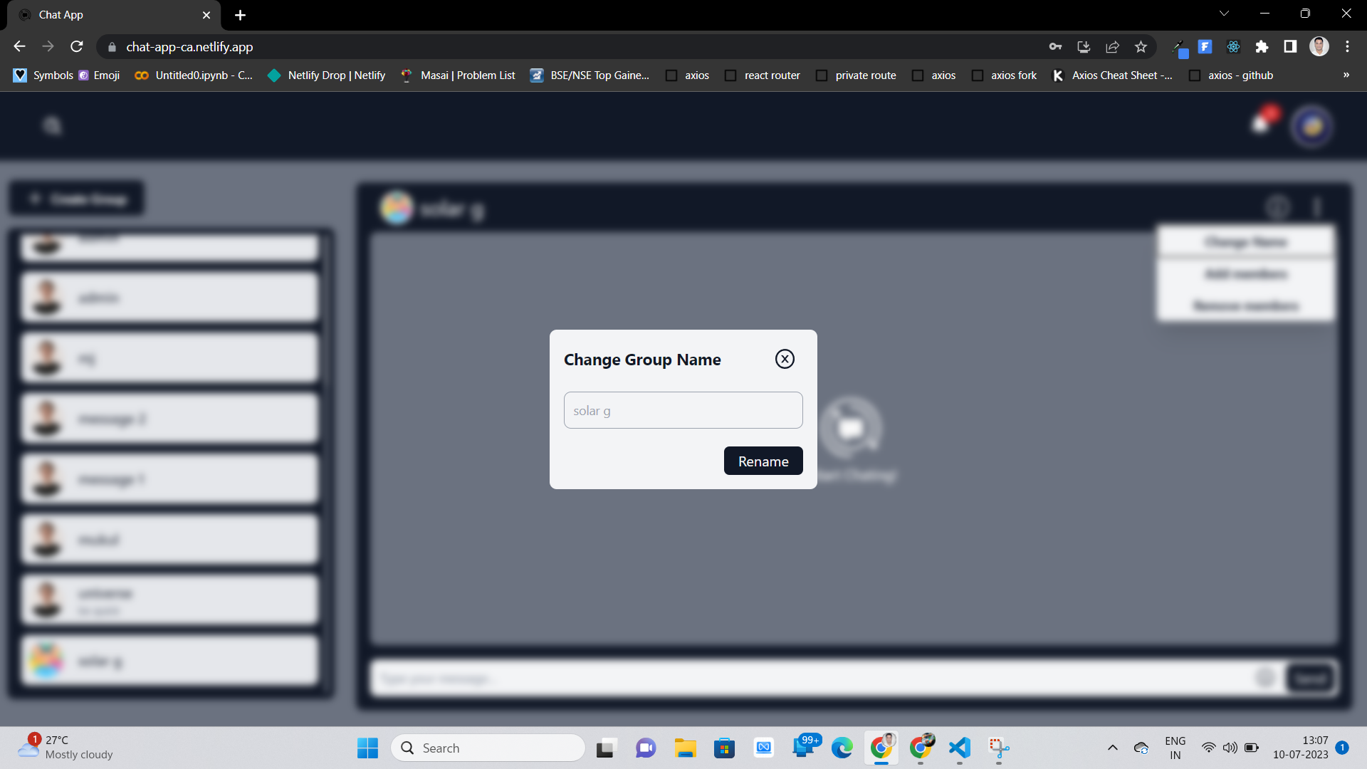 Github Mukulsomukesh Chat Application This Is A Full Stack Chat Application Built Using React