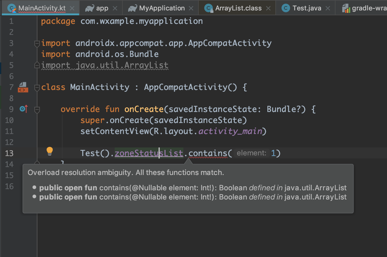 Java - Kotlin: Overloading resolves ambiguity - ETbye