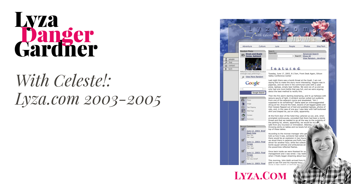 Lyza.com: With Celeste!: Lyza.com 2003-2005