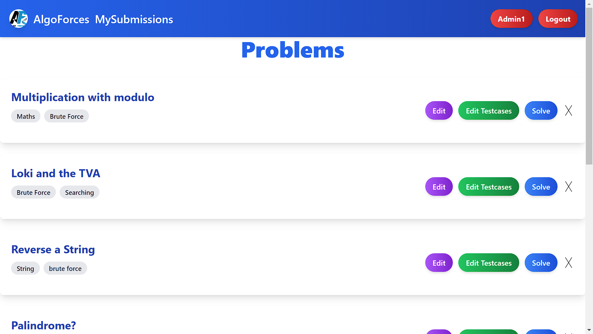 Github Coder2264online Judge Project An Online Judge For Algorithmic Problems Along With