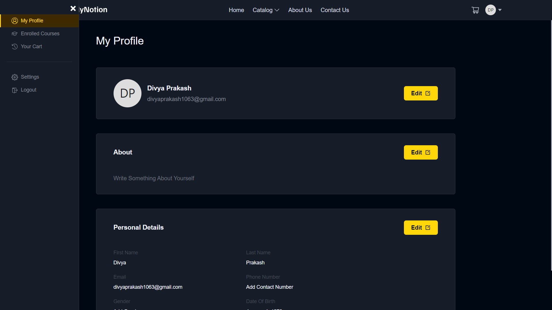 GitHub - DivyaP1063/StudyNotion: StudyNotion is an EdTech platform that offers a user-friendly ...