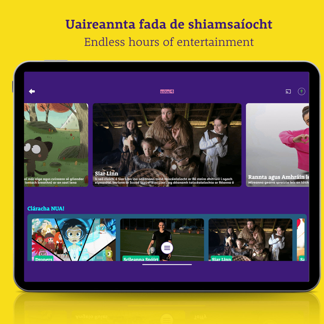 TG4 | Cúla4 launches new Smart TV App | 2024 | Press Releases | Press ...