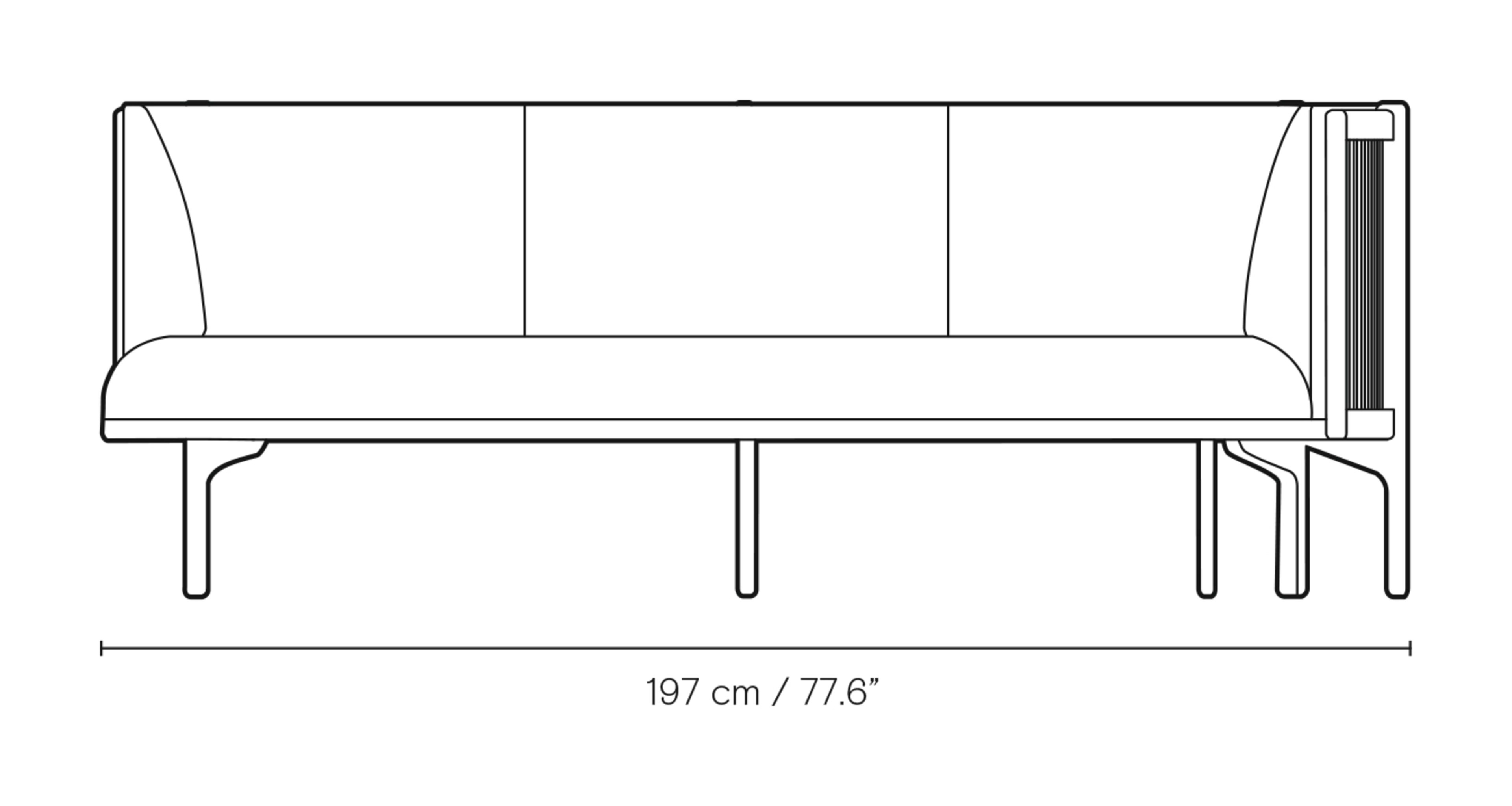 Buy RF1903R | Sideways Sofa designed by Rikke Frost | Carl Hansen & Søn