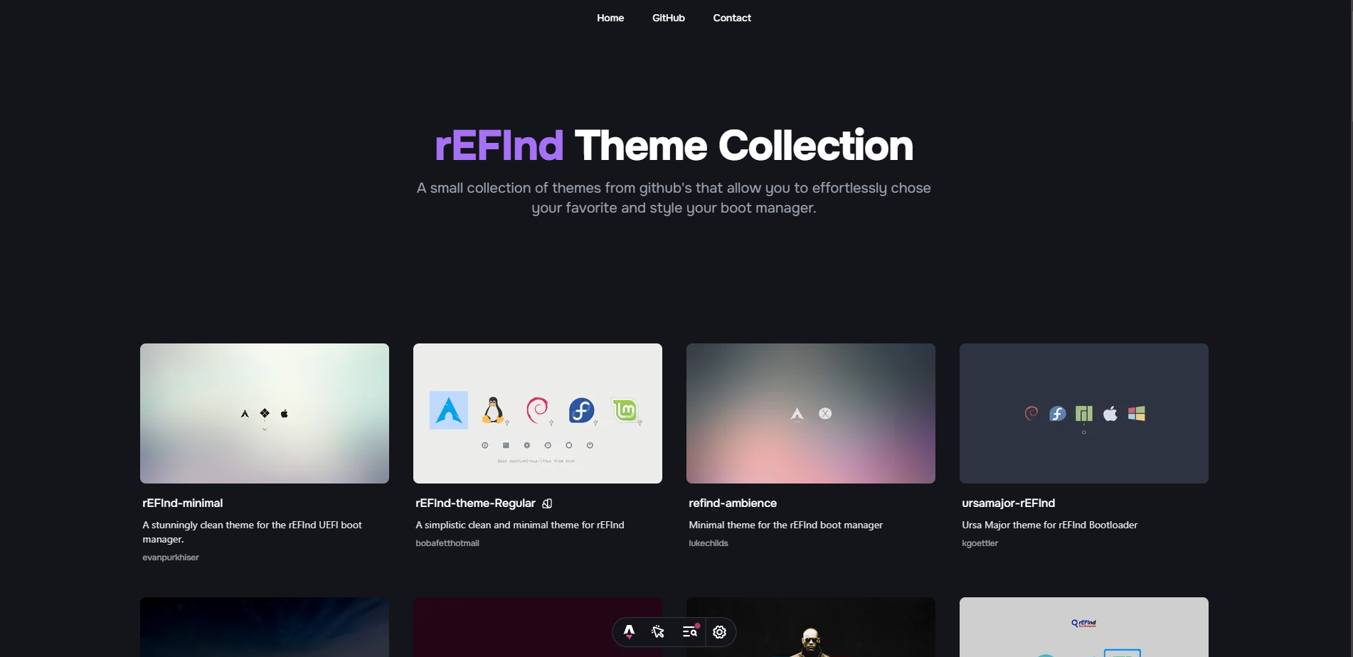 GitHub - martinmilani/rEFInd-theme-collection: A small collection of refind themes from github's ...
