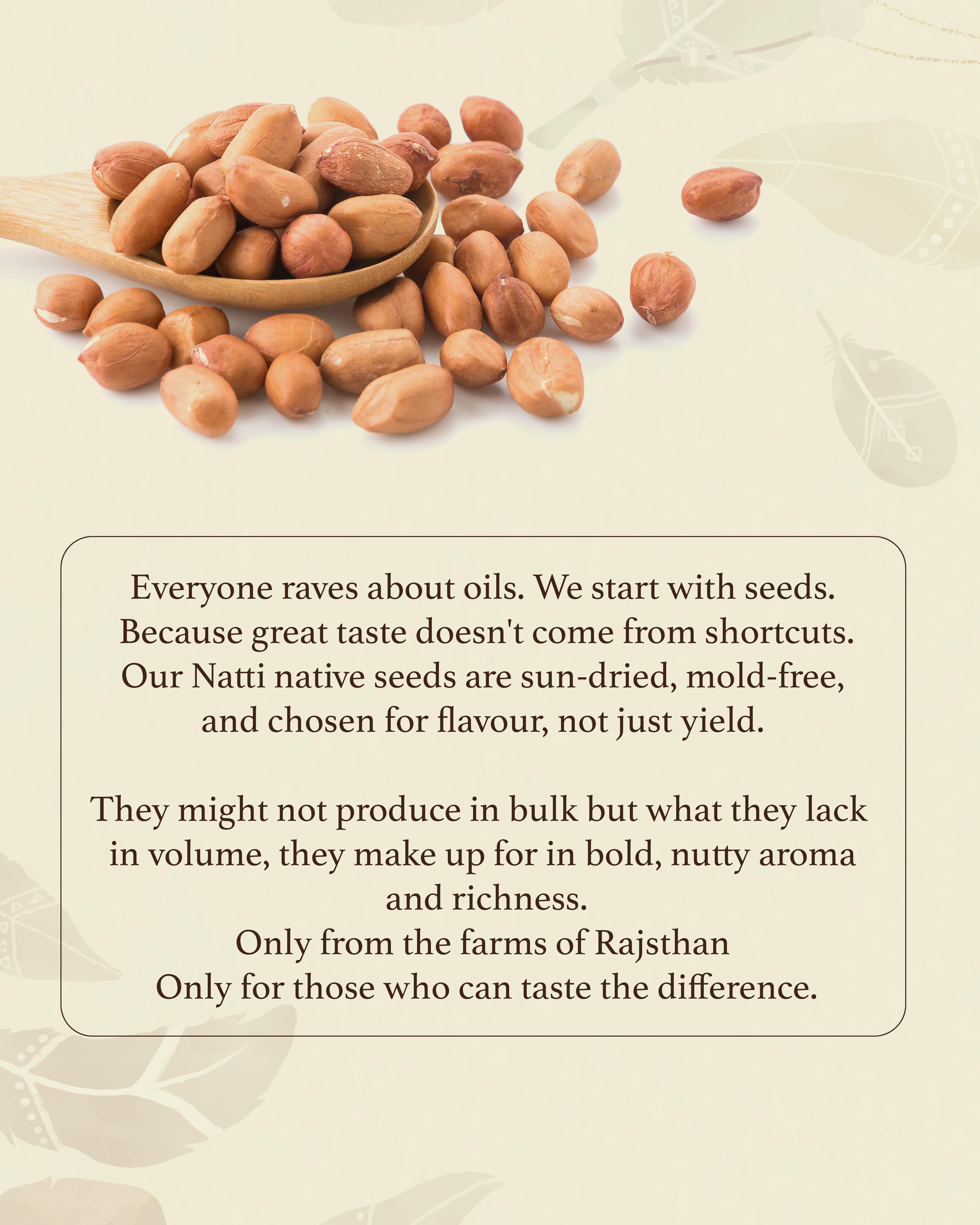 Wood-Pressed Groundnut Oil