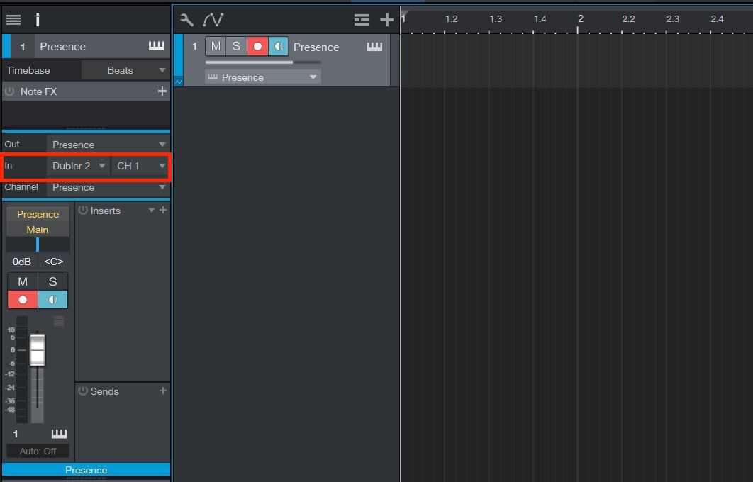 How to use Dubler 2 with Studio One