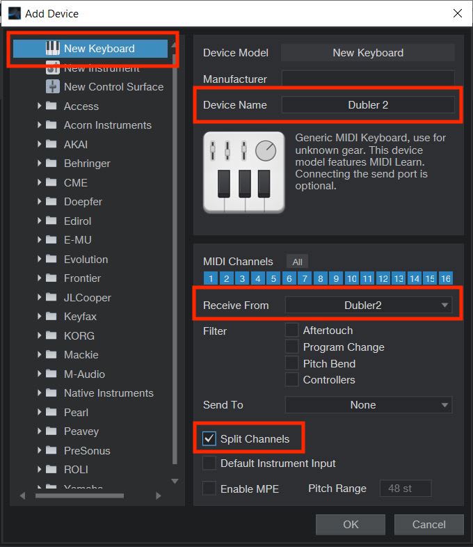 How to use Dubler 2 with Studio One